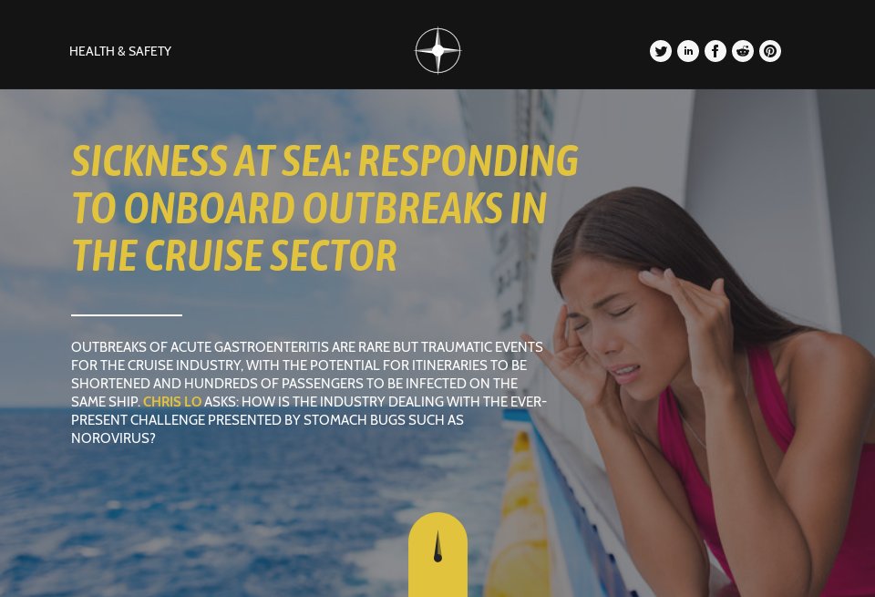Sickness at sea: responding to onboard outbreaks in the cruise sector ...