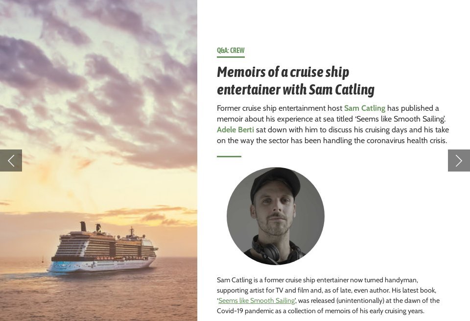 Memoirs of a cruise ship entertainer with Sam Catling - Future Cruise ...