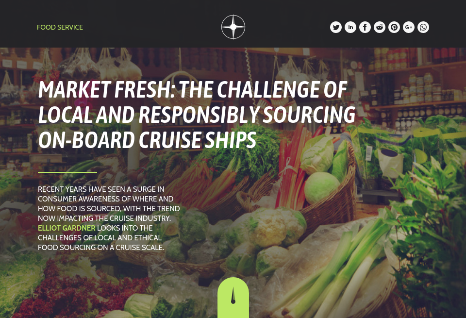 Market fresh: the challenge of local and responsibly sourcing on-board ...