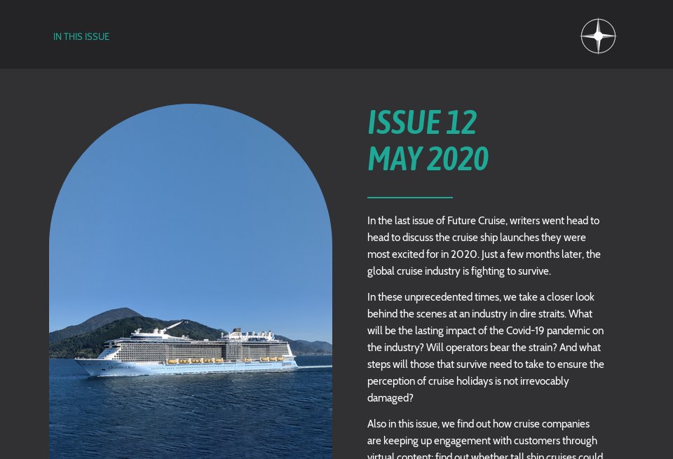 In this issue - Future Cruise | Issue 12 | May 2020
